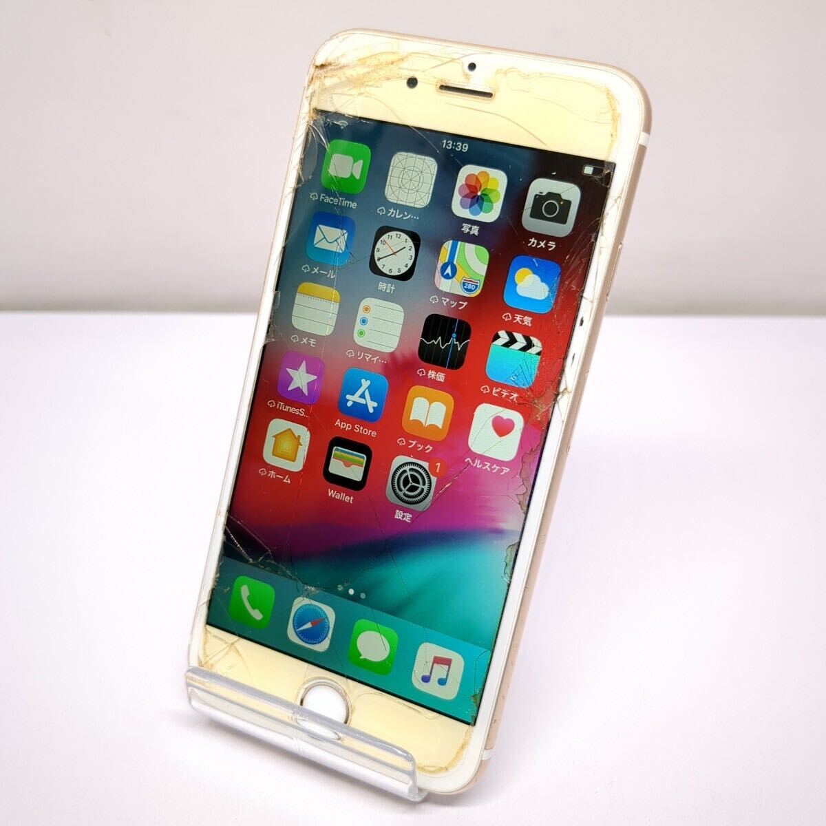 サ Apple iPhone 6s ゴールド 128GB MKQV2J/A A1688 バッテリー86% / docomo ドコモ 判定〇 画面割れ有 管理Y(iPhone)｜売買された ...