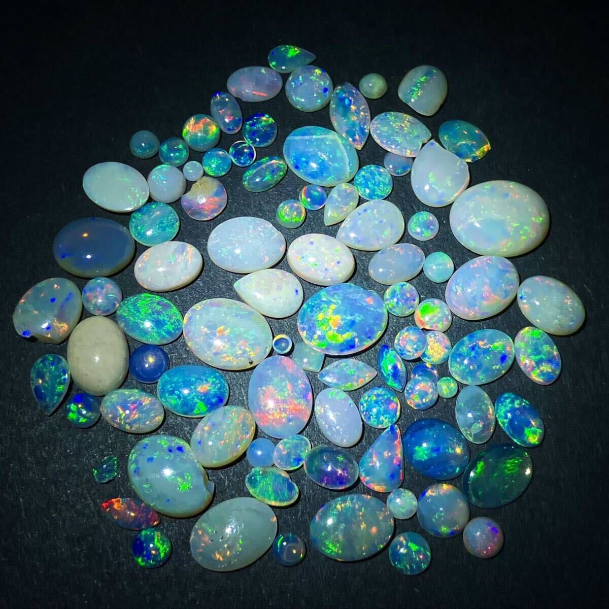 Yahoo!オークション - 遊色効果 天然オパールおまとめ26ct s ルース 裸...