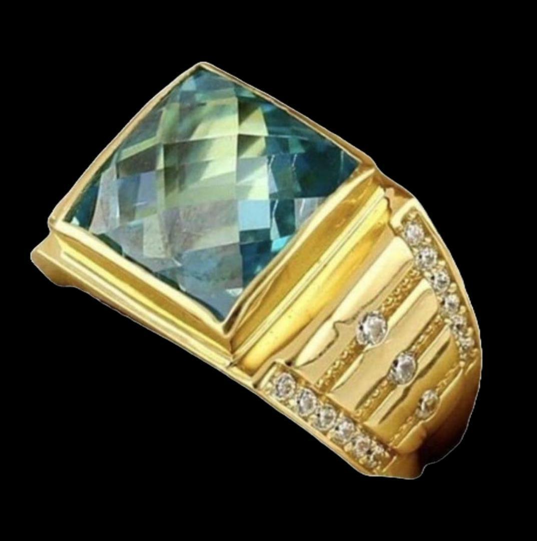 Yahoo!オークション - 【A117】リング メンズ 指輪 ゴールド グリーン ...