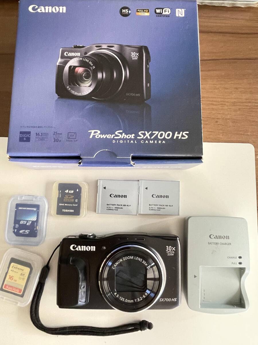 Yahoo!オークション - Canon キヤノン PowerShot SX 700 HS ブラック ...