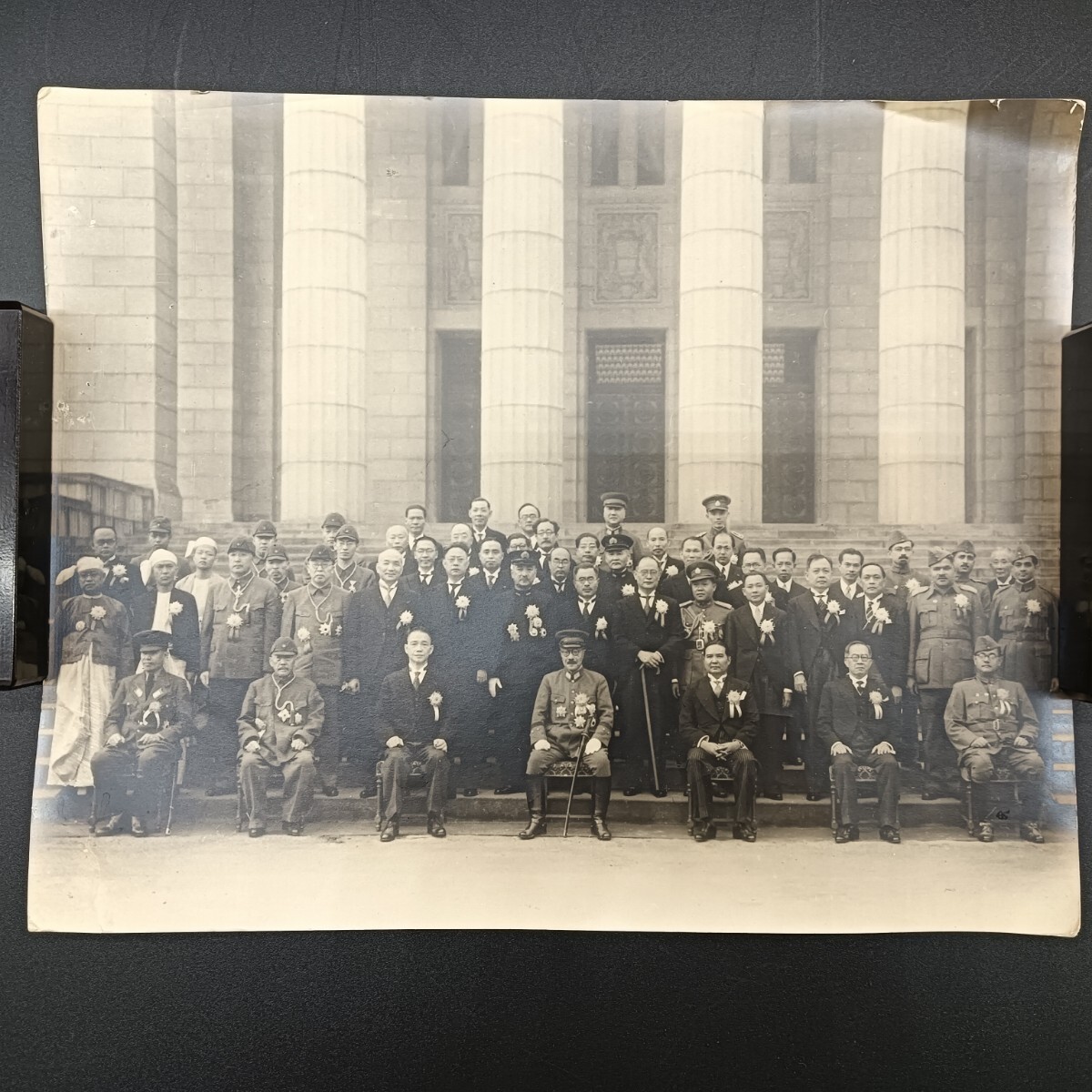 Yahoo!オークション - 【A0225】戦前古写真 昭和18年 大東亜会議各国首...