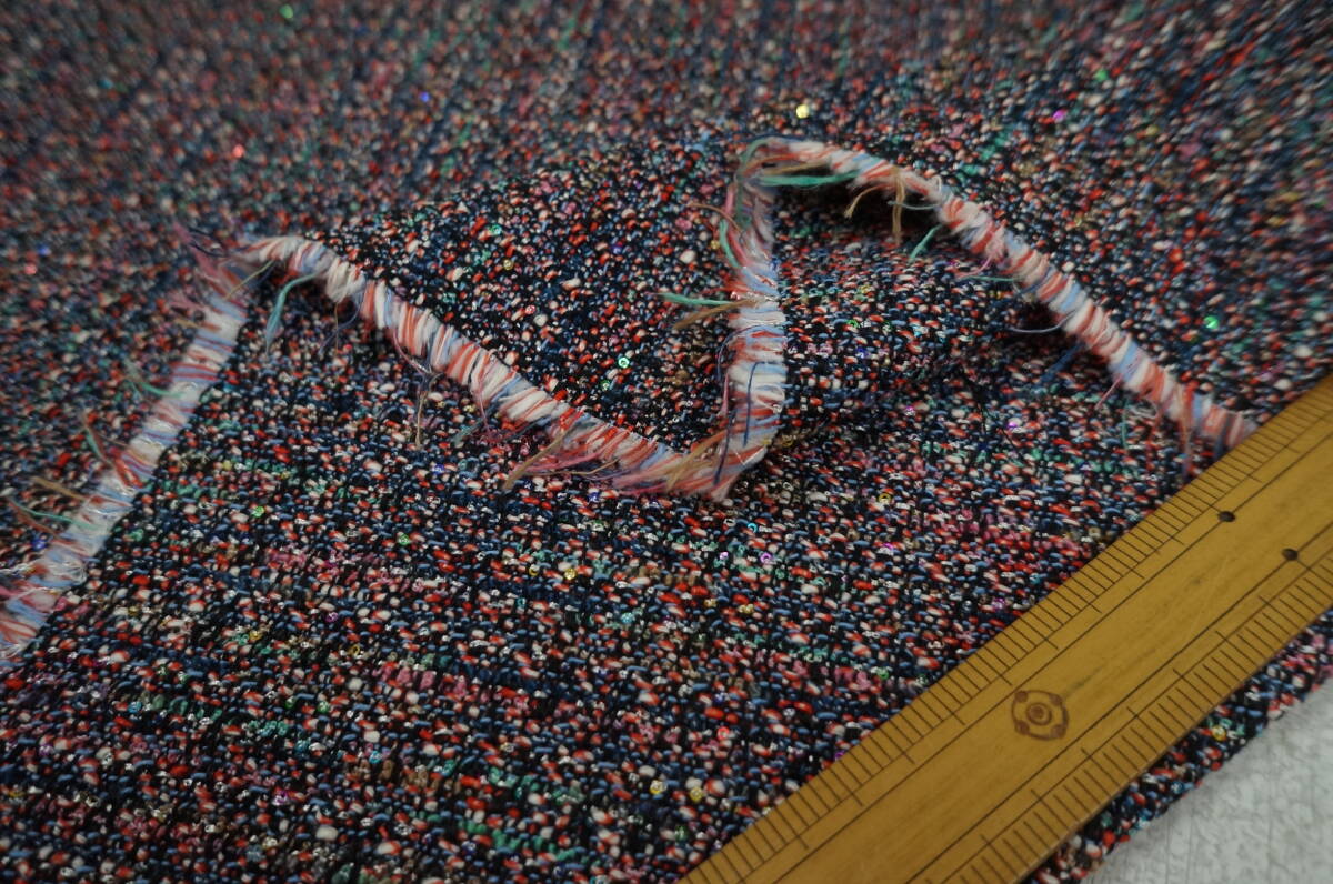 Yahoo!オークション - NO145-3 イタリア製 GIOLICA 綿混スパンコールツ...