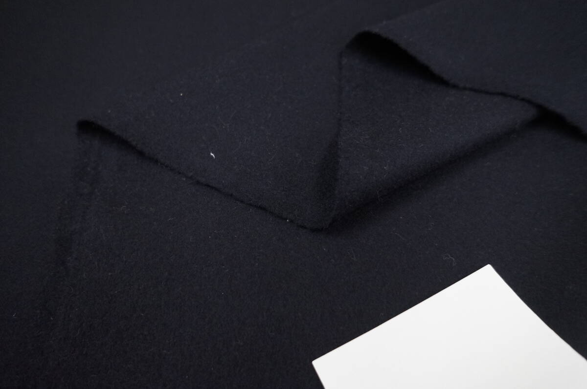 Yahoo!オークション - NO159-4.3 ウールストレッチフラノ生地 Dネイビ...