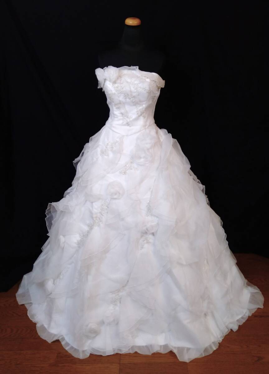 Yahoo!オークション - 【MATSUO】大きいサイズ・ビーズ刺繍とオーガン...