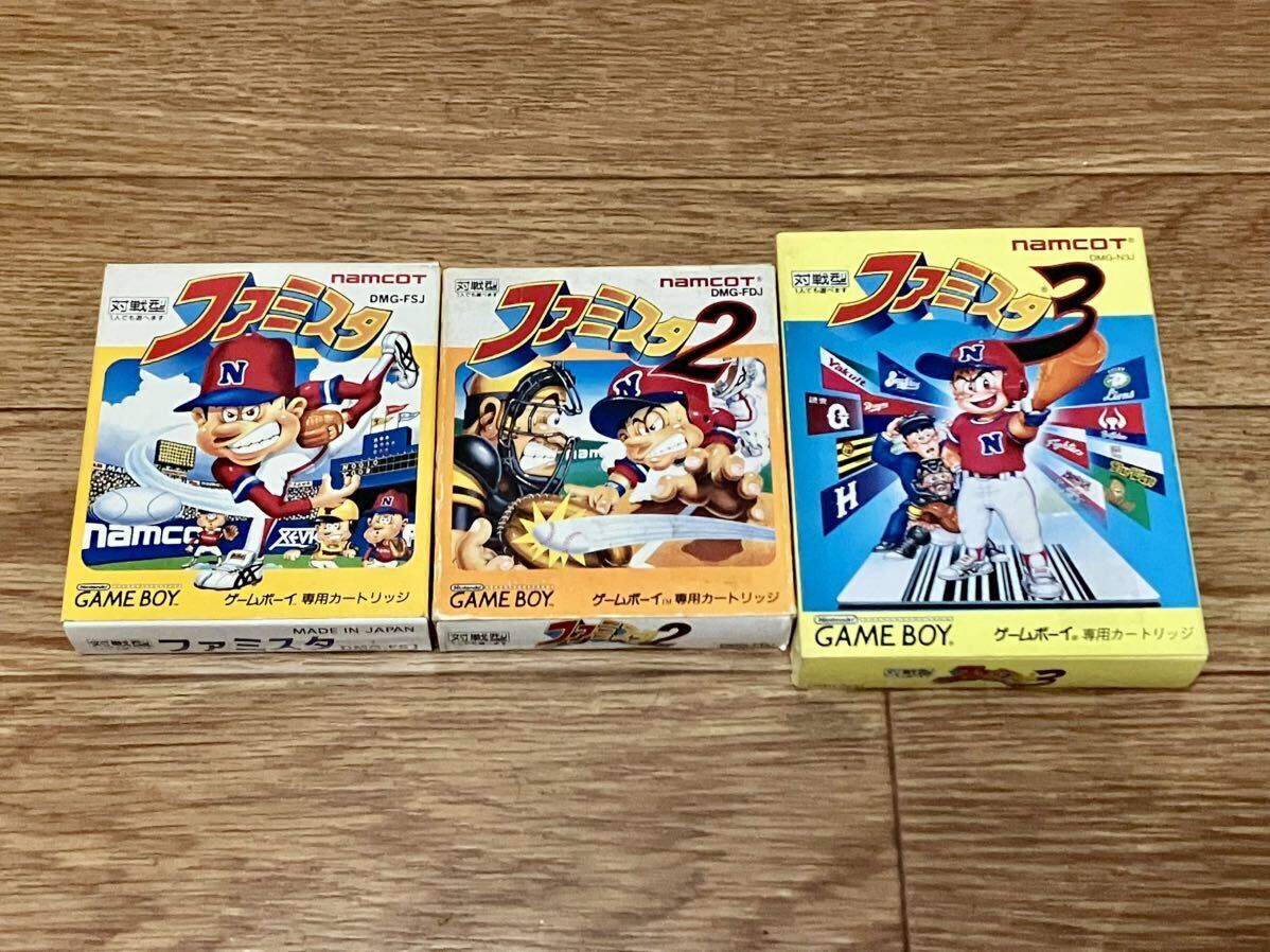 Yahoo!オークション - ファミスタ GB 1 2 3 箱説付