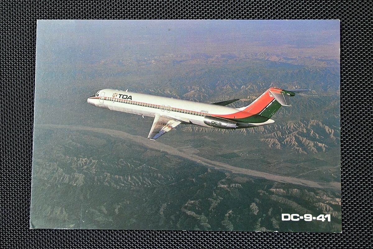 Yahoo!オークション - TDA 東亜国内航空 DC-9-41 ポストカード