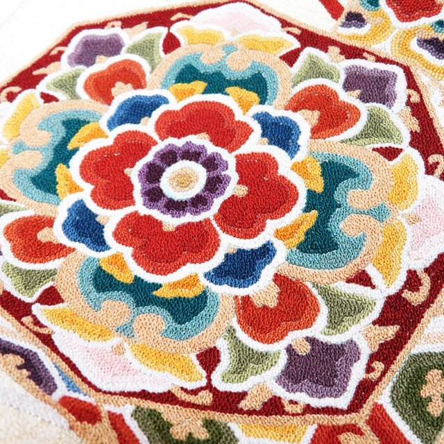Yahoo!オークション - きもの北條 相良刺繍 中国刺繍 貝桶文 花紋 華...