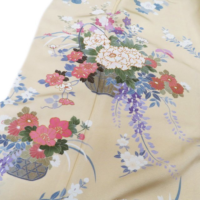 c-1033 訪問着 金駒刺繍 花文 ほろ苦く c-1033 訪問着 金駒刺繍 花文 ほろ苦く