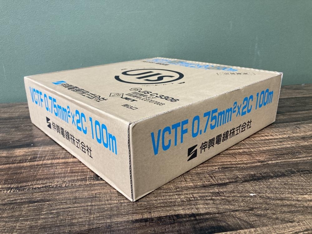 Yahoo!オークション - 022 未使用品・即決価格 伸興電線 VCTFケーブル ...