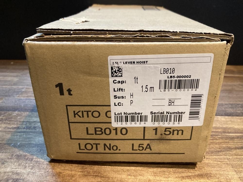 Yahoo!オークション - 004 未使用品 KITO レバーブロック LB010 1ton 1...