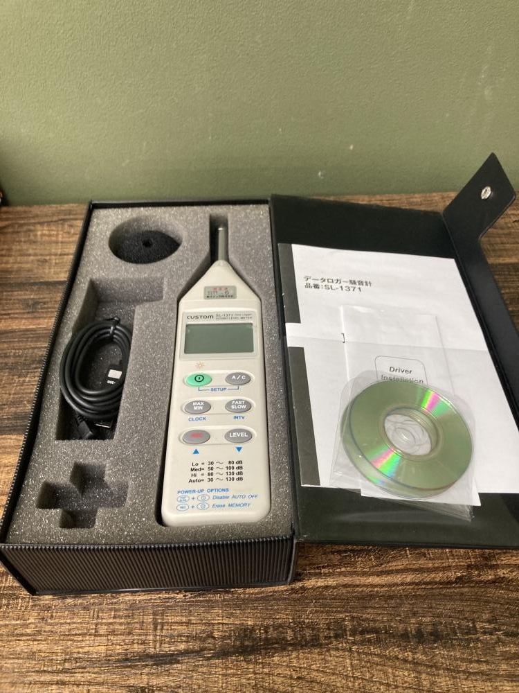 Yahoo!オークション - 022 ジャンク品 カスタム データロガー騒音計 SL...