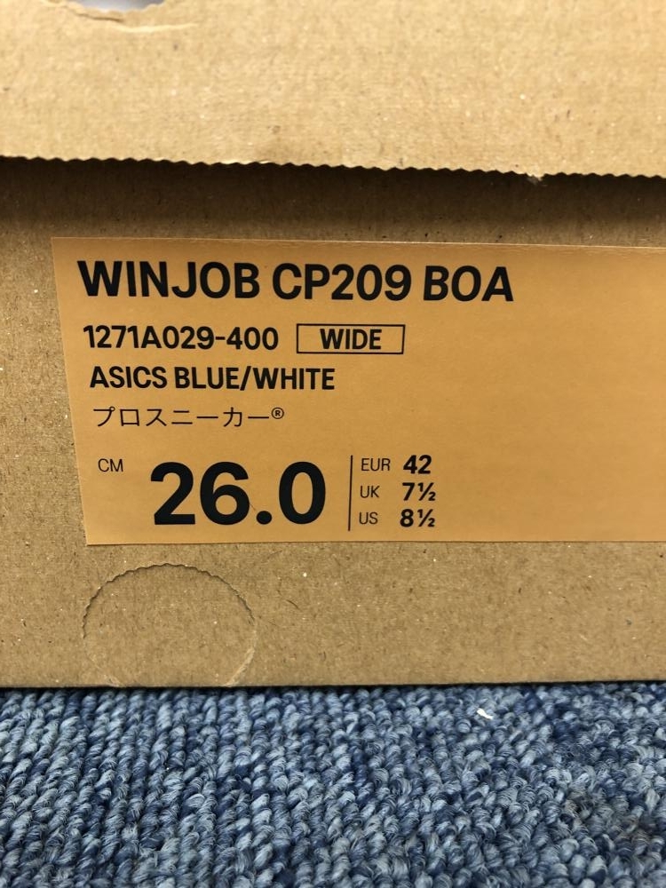 Yahoo!オークション - 005 未使用品 asics 安全靴 26.0cm WINJOB CP209...
