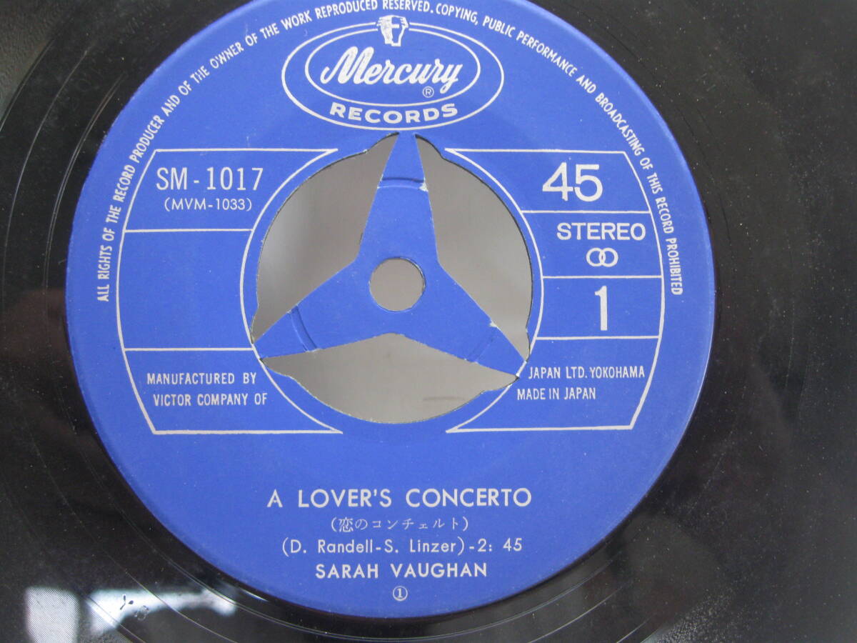 Yahoo!オークション - 【EP】 サラ・ヴォーン／恋のコンチェルト 1966．