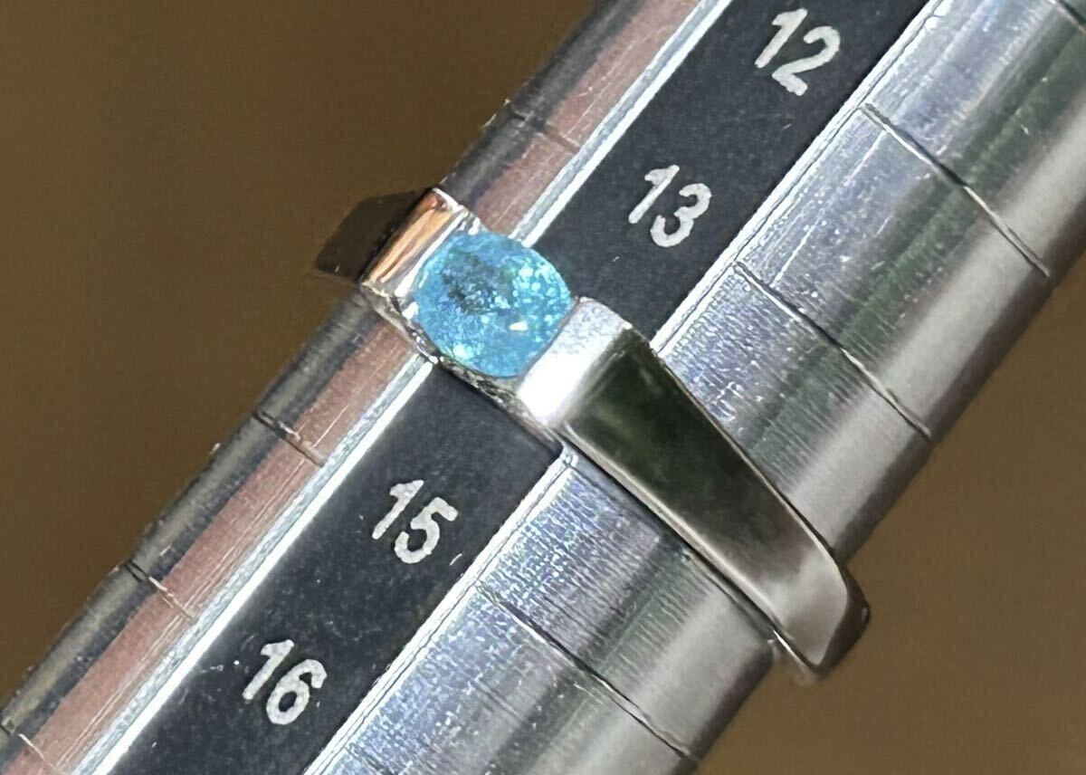 Yahoo!オークション - パライバトルマリン 0.346ct ブラジル産 K18WG 4...