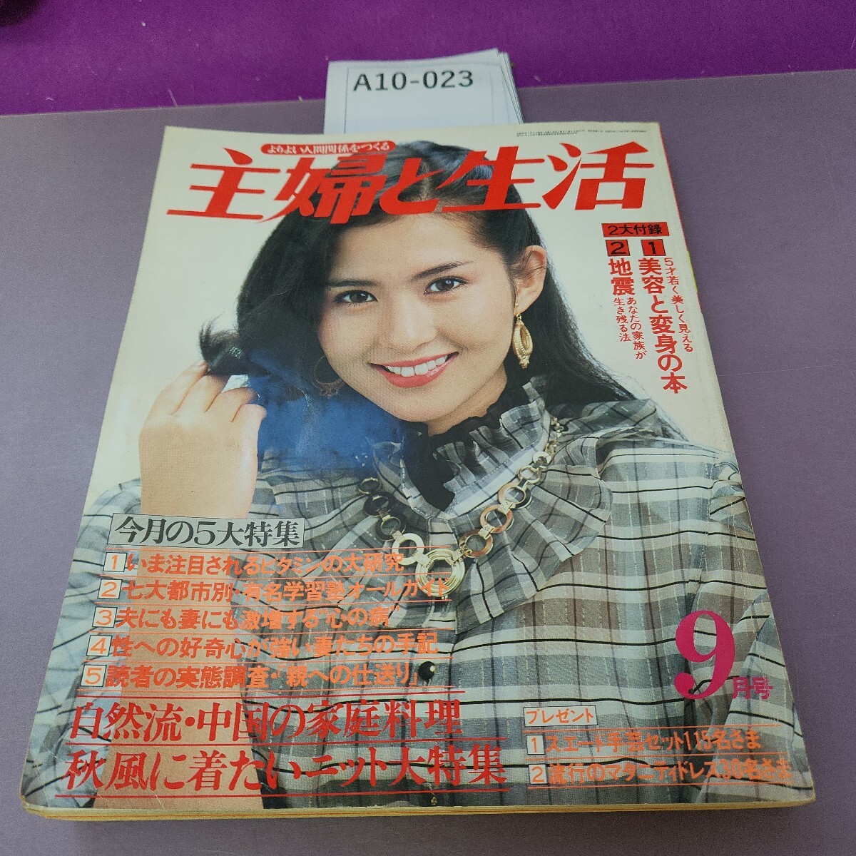 Yahoo!オークション - A10-023 主婦と生活社 9 1981 付録欠品 本誌のみ...