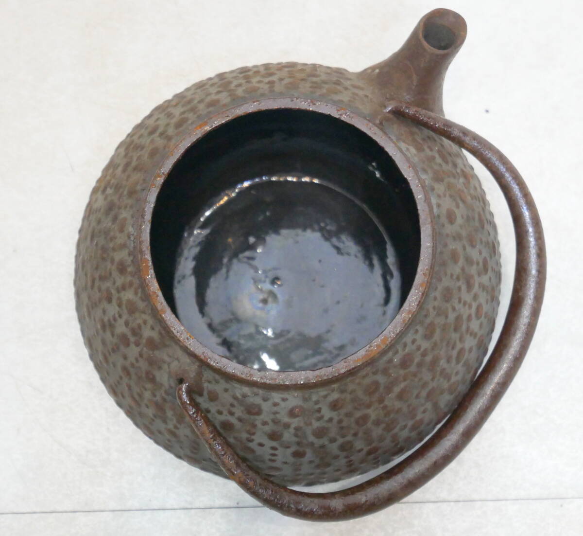 Yahoo!オークション - (R609-H223) 文秀堂 南部鉄瓶 鉄瓶 急須 茶漉し...