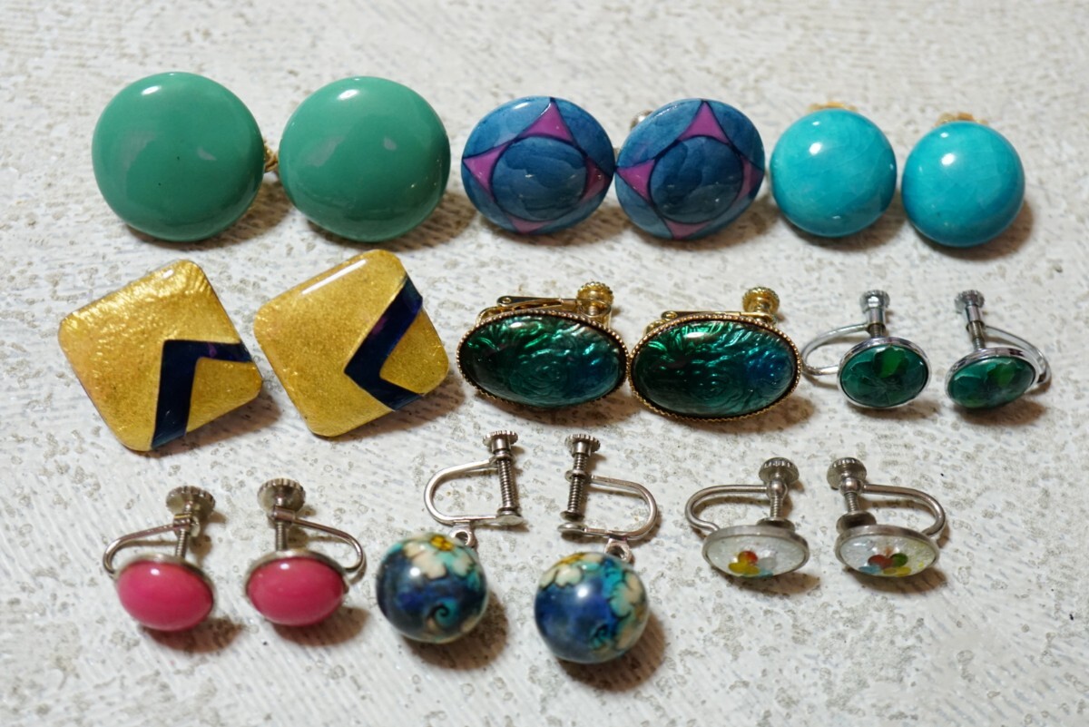 Yahoo!オークション - B2018 九谷焼 七宝焼など 陶器 焼き物 イヤリン...