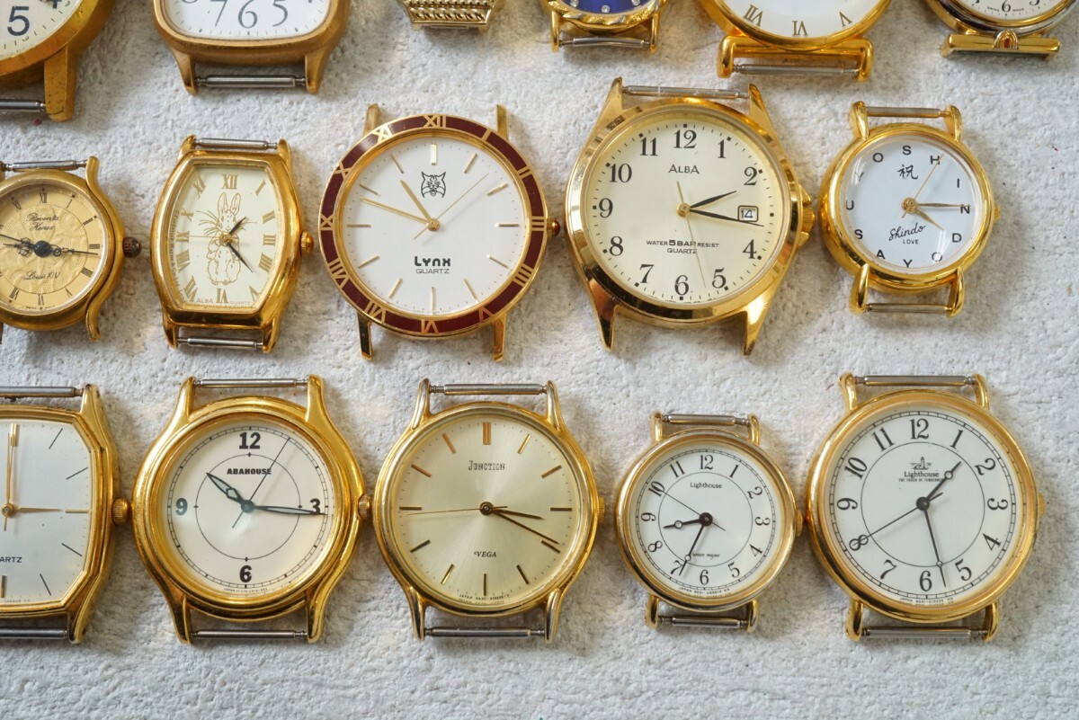 Yahoo!オークション - F571 ゴールドカラー 文字盤 フェイス 26点セッ...