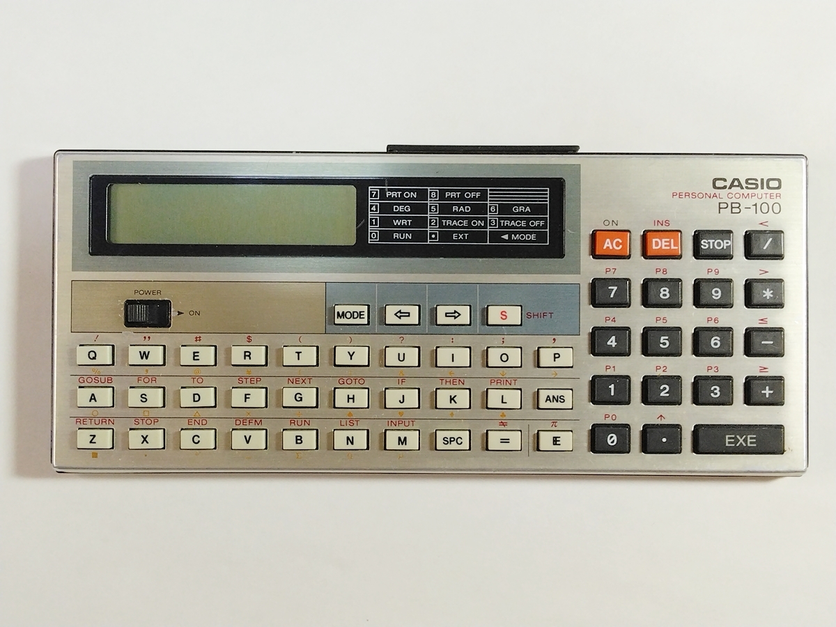 Yahoo!オークション - ポケコン CASIO PB-100 増設メモリ OR-1付き