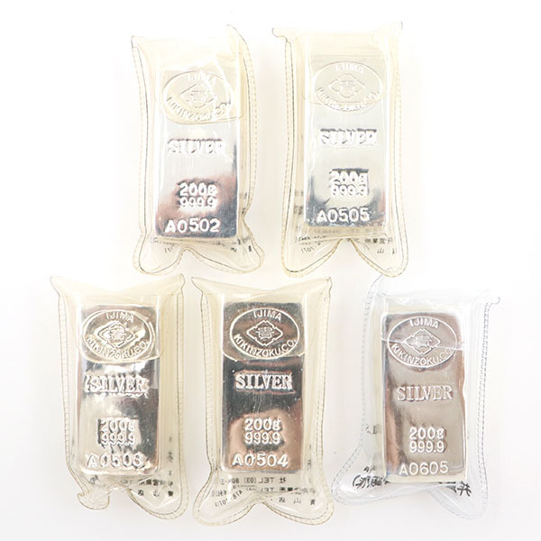井嶋金銀工業株式会社製 IJIMA TOKYO 純銀インゴット 1kg 200g 5本セット yy(銀)｜売買されたオークション情報、yahooの商品情報をアーカイブ公開 - オークファン ...