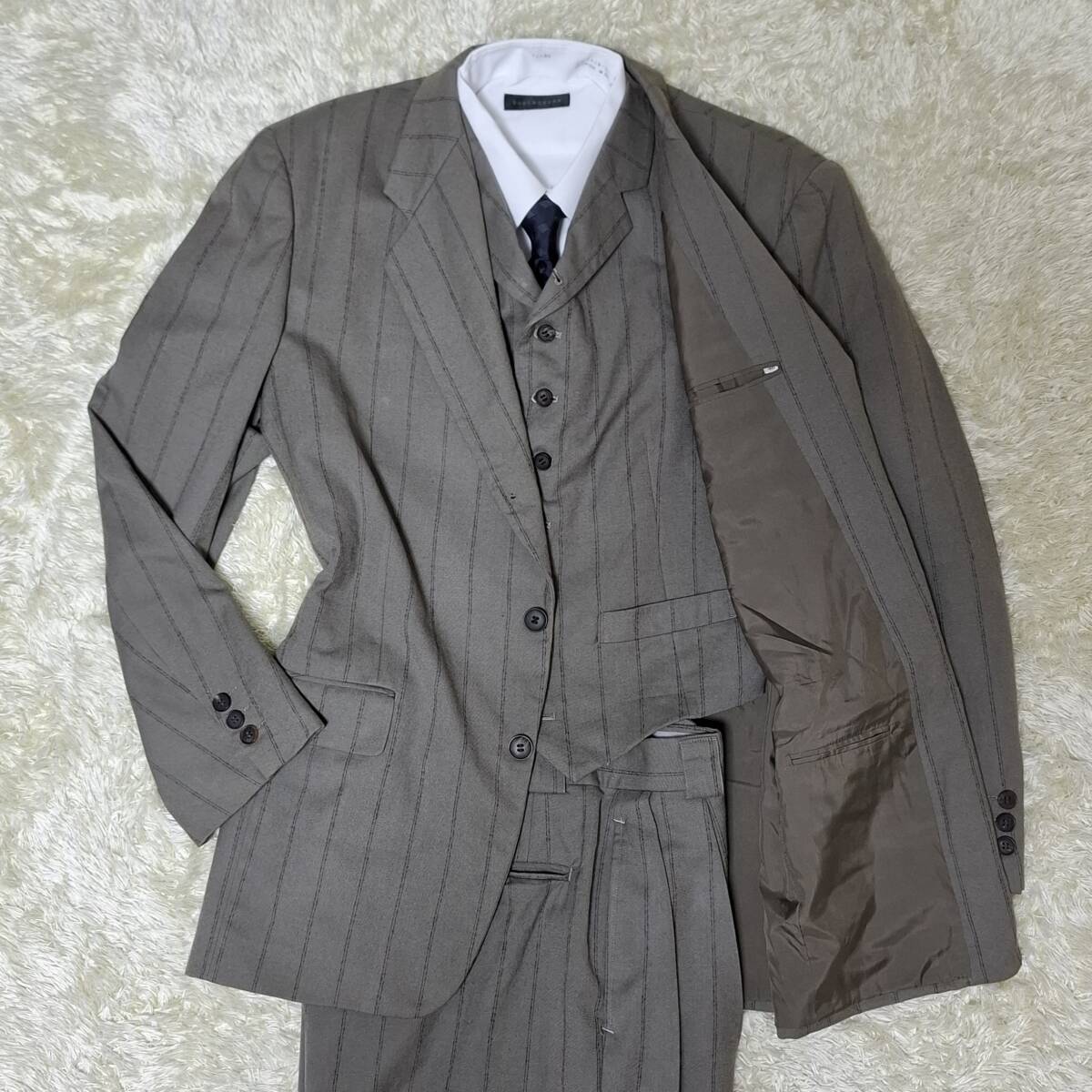 Yahoo!オークション - レノマ renoma 3ピース スーツセットアップ ス...