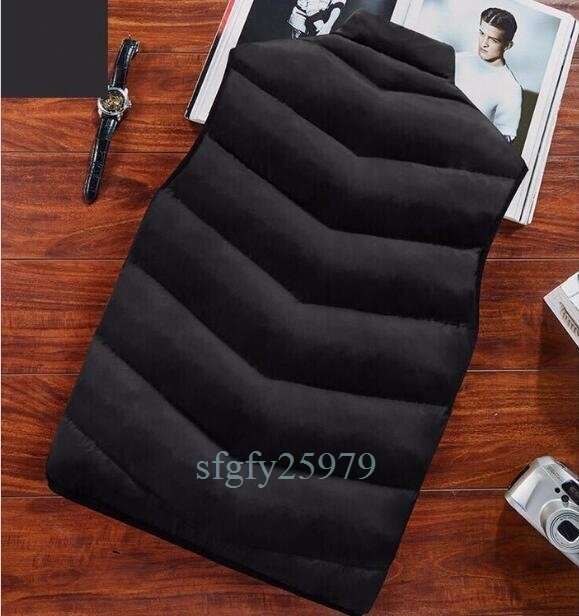 Yahoo!オークション - B372 秋冬中綿ベスト キルトコート ベスト メン...