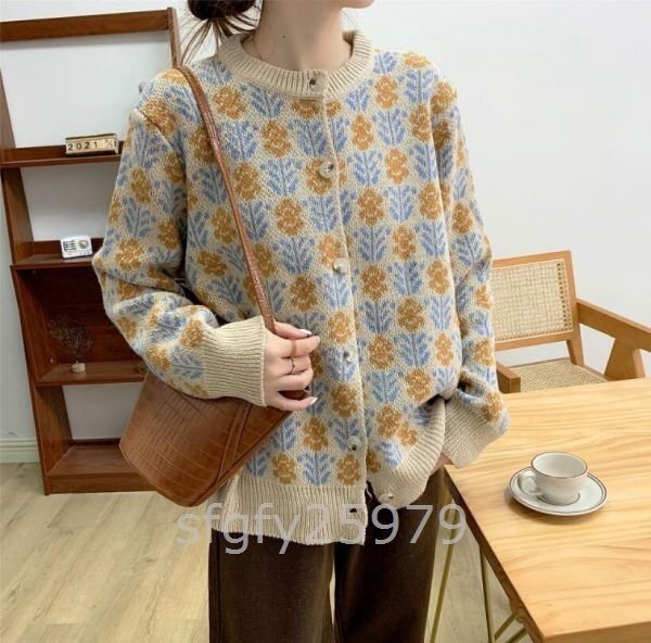 Yahoo!オークション - B932 フリーサイズ 秋冬 カジュアル ニットセー...