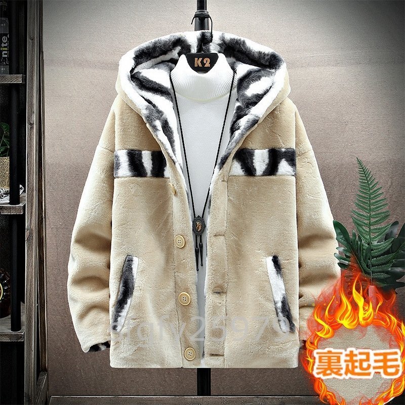 Yahoo!オークション - H72 新品冬 ムートンコート 毛皮 ファー ジャケ...