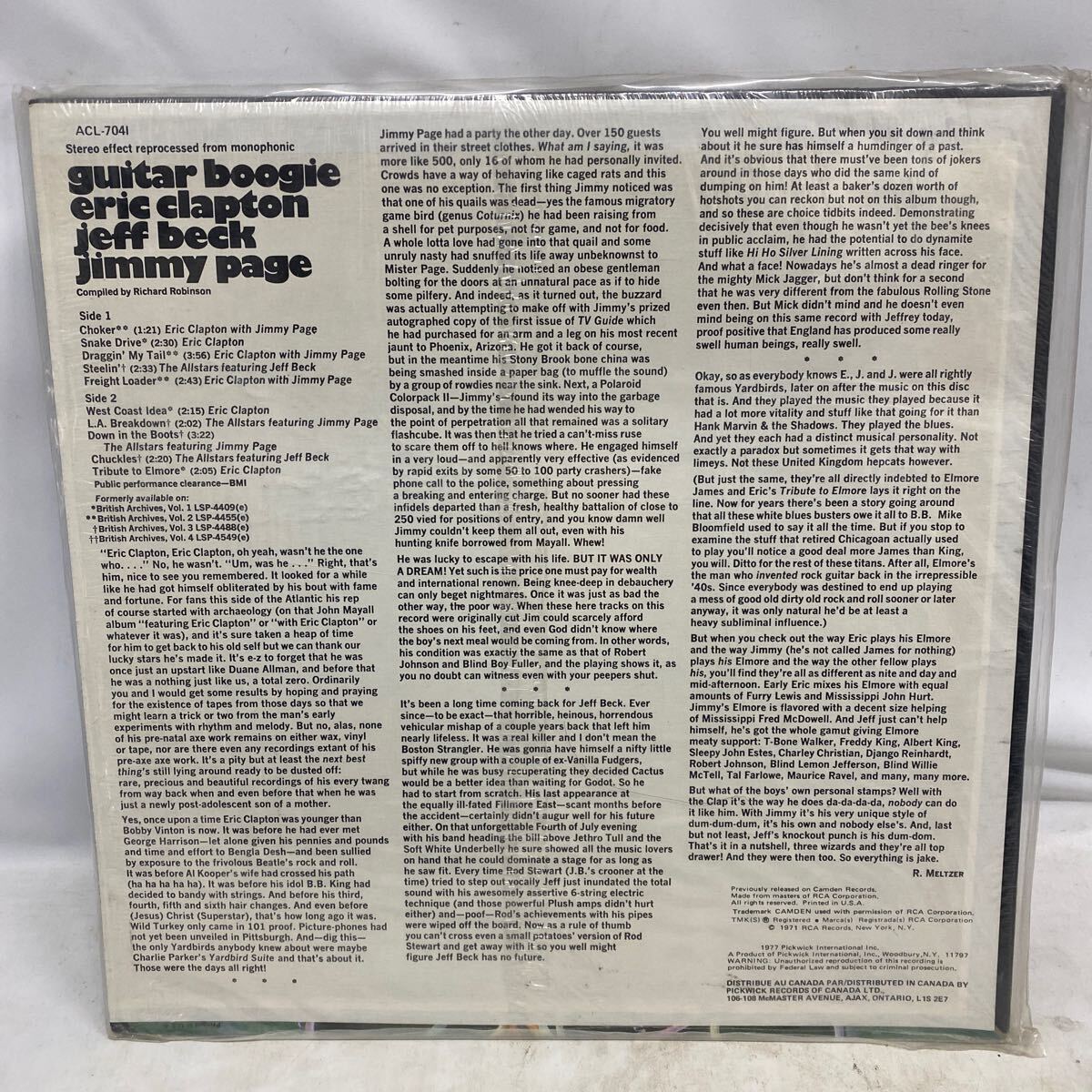 Yahoo!オークション - K209-060 お宝級 希少 レコード エリック・クラ...