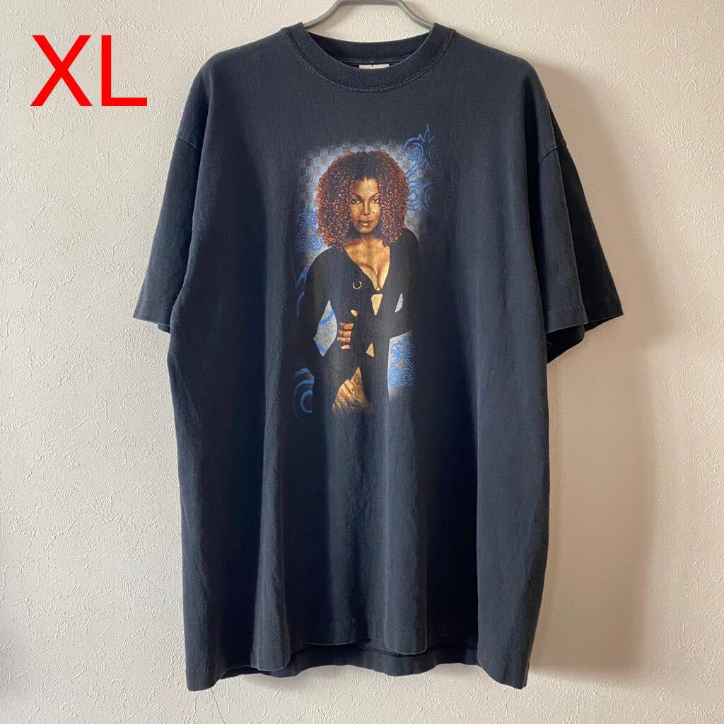 古着 90s Janet Jackson Velvet Rope Tour Tee XL Black 古着 90s Janet Jackson Velvet Rope Tour Tee XL Black