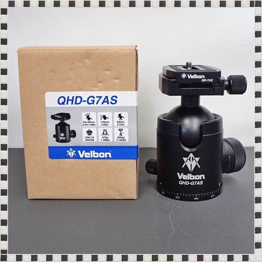 Yahoo!オークション - 【 良品 】 Velbon 大型自由雲台 QHD-G7AS クイ...