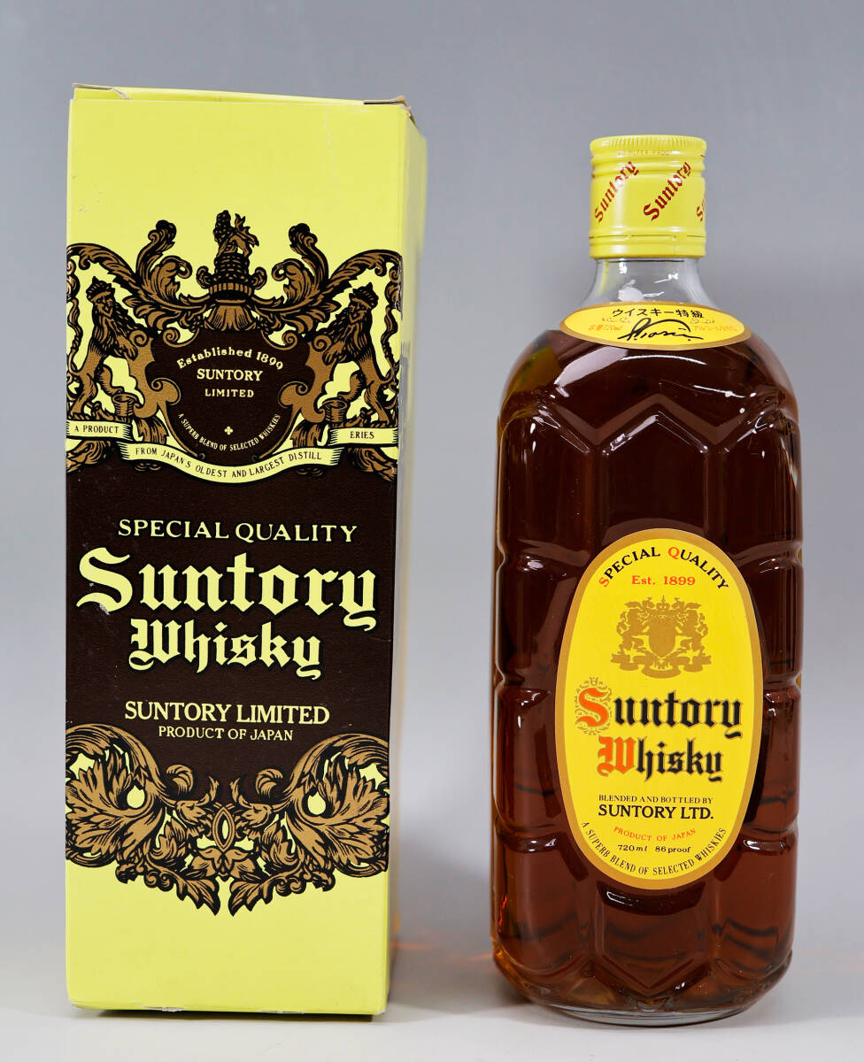 Yahoo!オークション - 未開栓古酒 サントリーウイスキー角瓶 720ml/43...