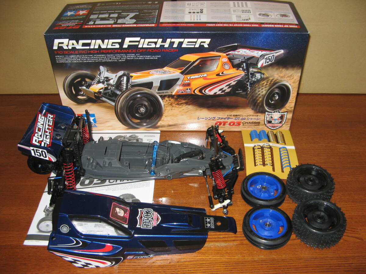 Yahoo!オークション - タミヤ 2WDバギーDT03シャーシ オプション多数付...