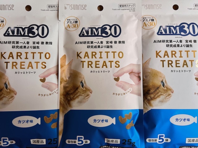 Yahoo!オークション - 25g×15袋セット 国産 AIM30 カリッとトリーツ ...