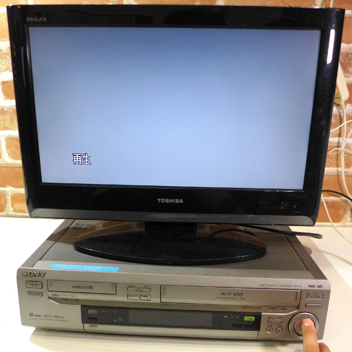 Yahoo!オークション - 9633 通電確認済 SONY Hi8＋VHSビデオカセットレ...