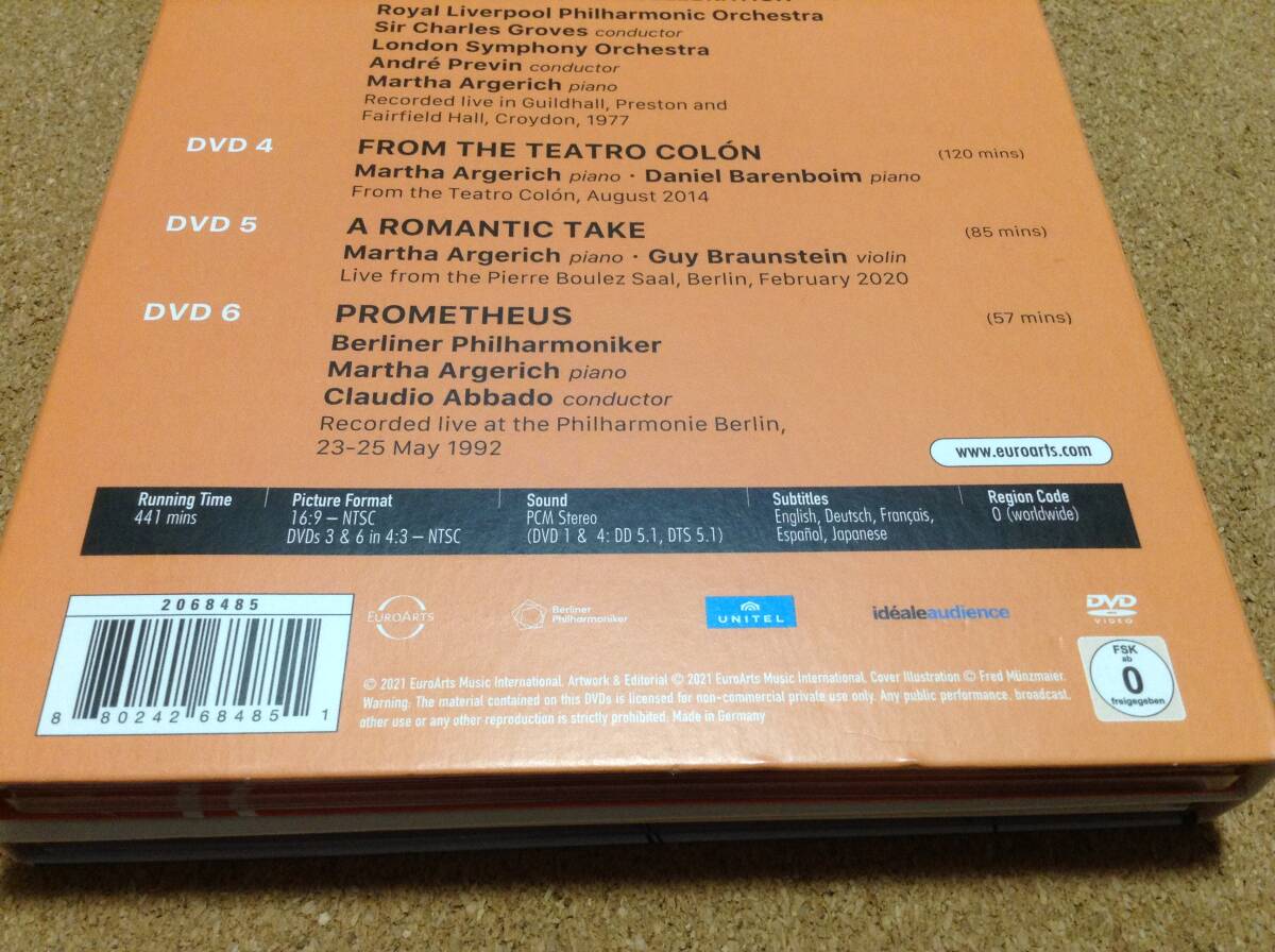 Yahoo!オークション - 6DVD/ マルタ・アルゲリッチ ボックス Martha Ar...