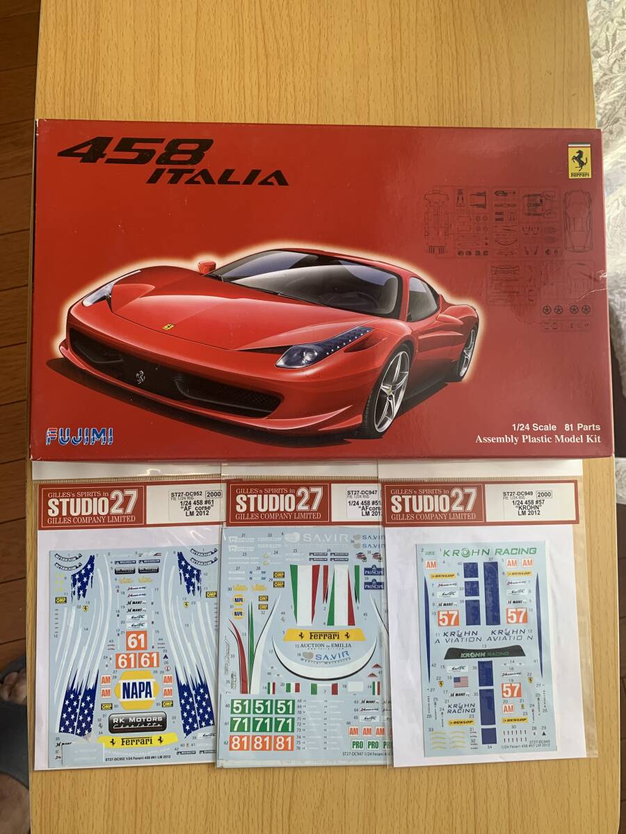 Yahoo!オークション - フジミ 1/24 フェラーリ 458 イタリア FRシリー...