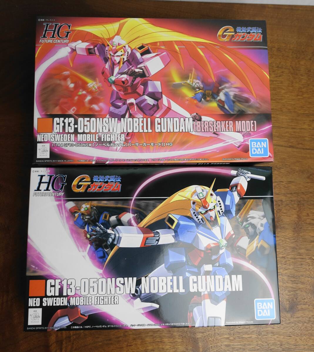 Yahoo!オークション - バンダイ HGFC 1/144 ノーベルガンダム＆ ノーベ...