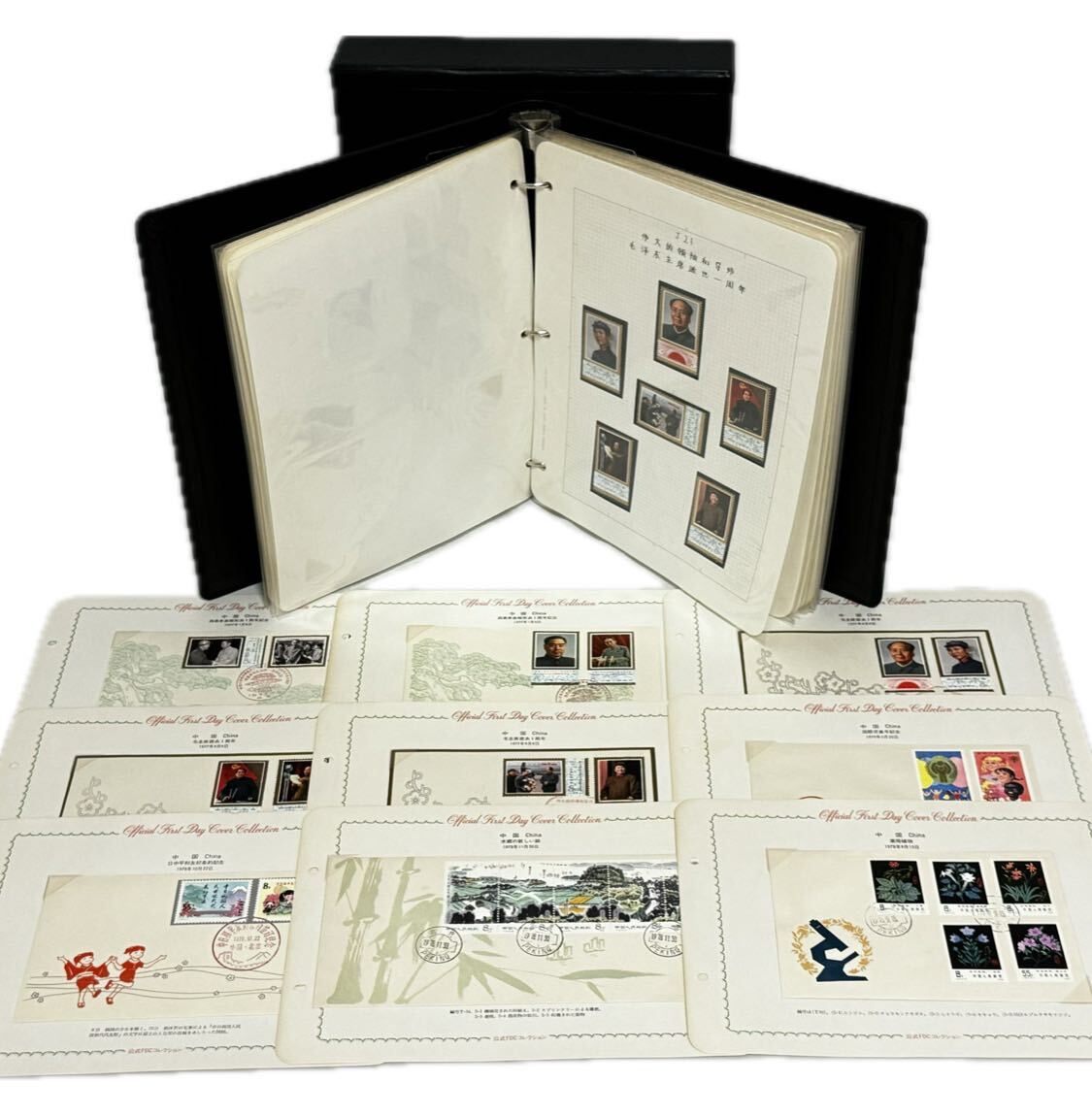 Yahoo!オークション - AZ-656 中国切手 初日カバー 未使用切手 まとめ...