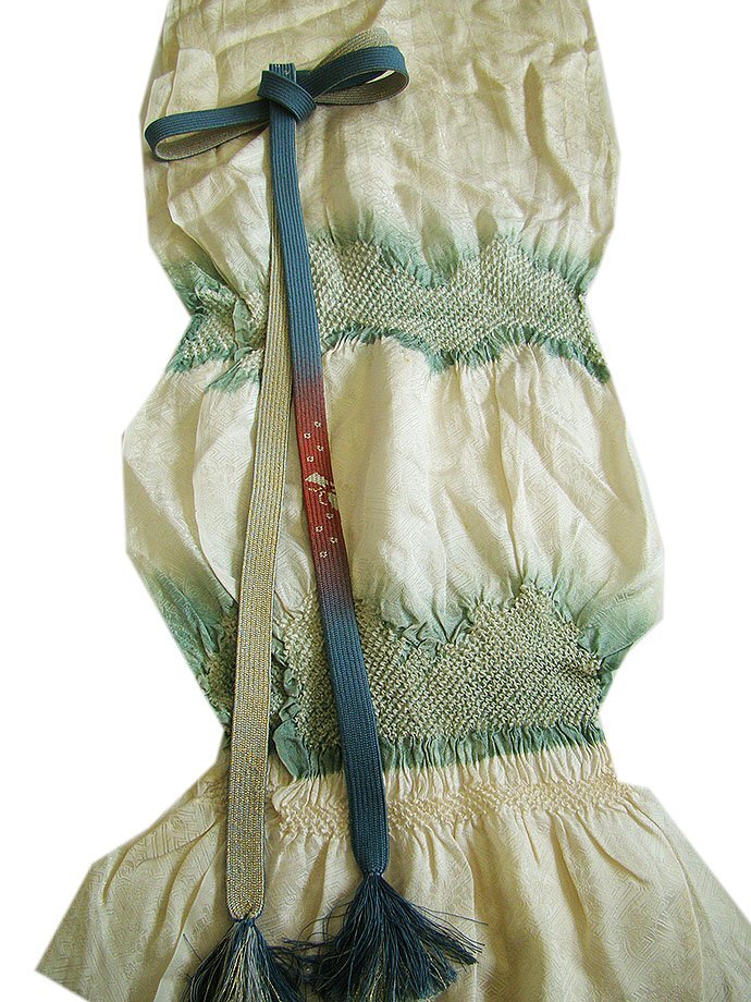 Yahoo!オークション - 時代屋 裄65.2cm お茶事 綸子地 小紋 西陣織 袋...