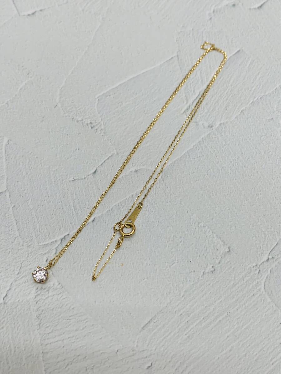 Yahoo!オークション - k18 ネックレス ペンダントトップ D0.3ct ...