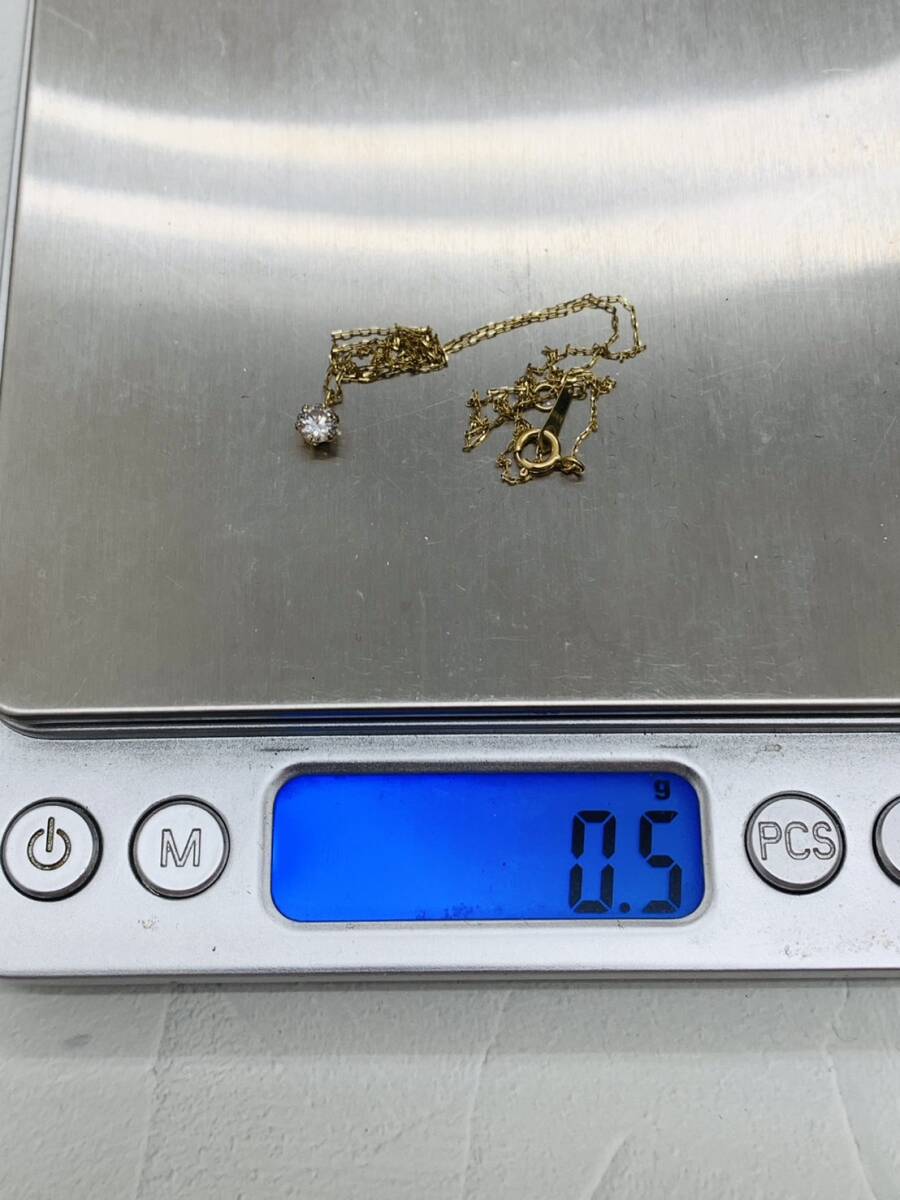 Yahoo!オークション - k18 ネックレス ペンダントトップ D0.3ct ...