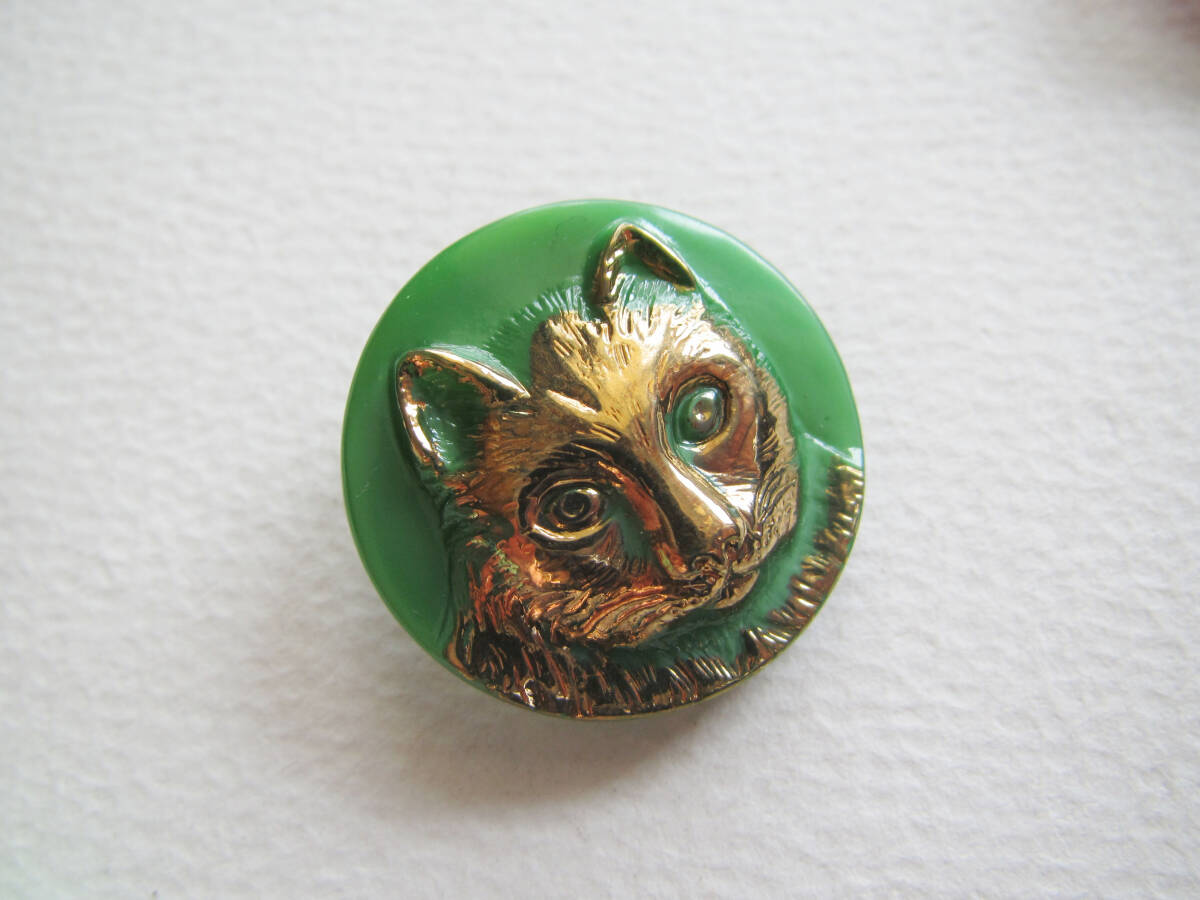 Yahoo!オークション - CZグラスボタン 猫ちゃんセット 2500-3