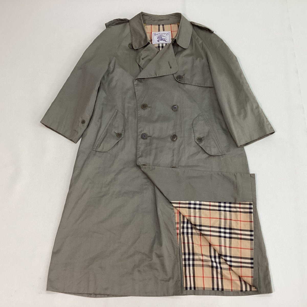 Yahoo!オークション - 90s Burberry's バーバリーズ レディース トレ...
