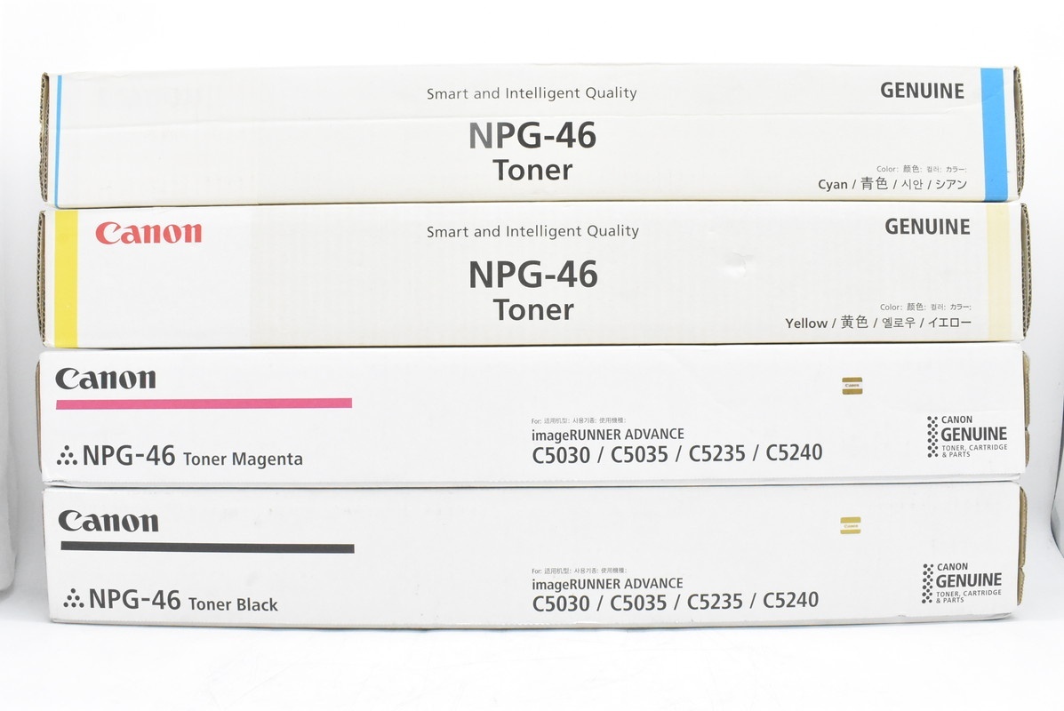 Yahoo!オークション - 未使用 CANON 純正 トナー NPG-46 4色（シアン・...