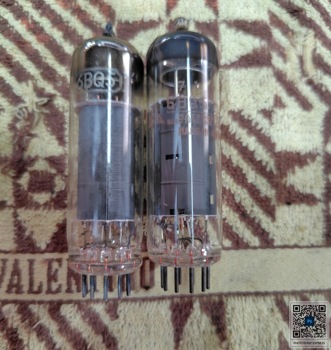 Yahoo!オークション - 真空管 東芝 6BQ5 白箱2本