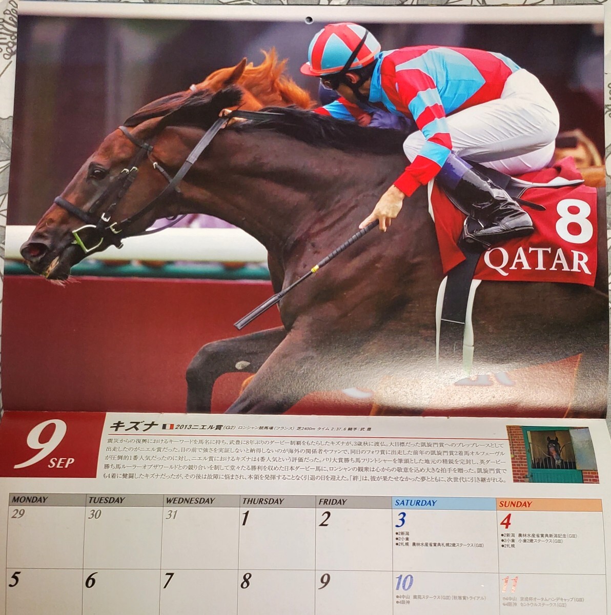 JRA非売品 2016年カレンダー キズナ オルフェーヴル ステイゴールド ハーツクライ タイキシャトル 中央競馬 ポスター 思い出の名馬(その他)｜売買されたオークション情報、yahooの ...