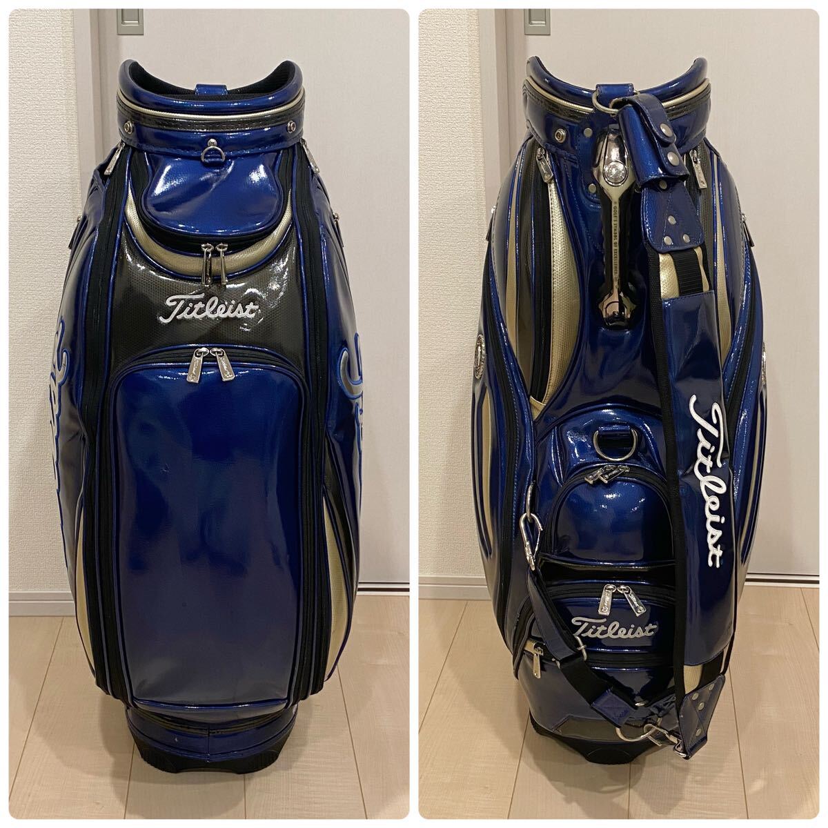 Yahoo!オークション - タイトリスト 3点式 キャディバッグ 9.5型 (Titl...