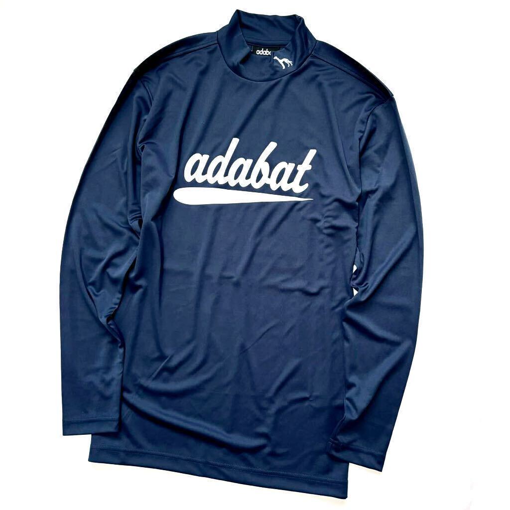 Yahoo!オークション - H906新品【メンズL】ネイビー 胸ロゴadabat ア...