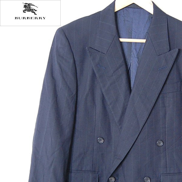 バーバリープローサムBurberrys' PRORSUM ニューウール テーラードジャケット ストライプ C-TK83 90-78-165 A4 ネイビー NK4902099(テーラード ...